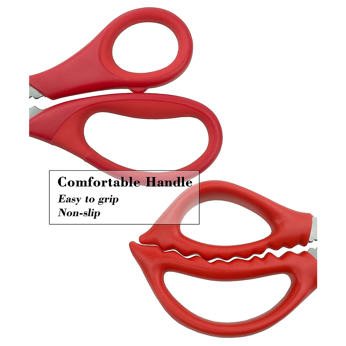 ROEDEER Kitchen Stainless Steel Seafood Scissors for Lobster,Shrimp,Crab,Crab Claw,King Crab Leg,Fish,Shellfish,Crawfish,6" And 7" 2PCS Shears