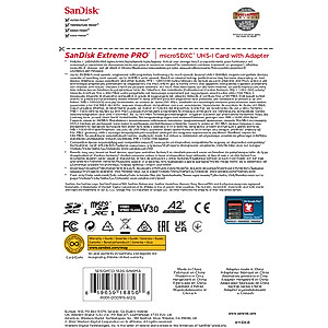 SanDisk 512GB Extreme Pro Durable, Captures 4K UHD Video, 200MB/s Read and 140MB/s Write microSD UHS-I Card for Recording Outdoor Adventures and Weekend Trips