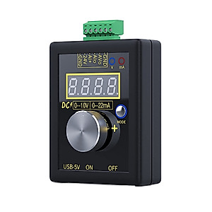 LONNYS Portable Mini Functional Signal Generator Digital 4-20mA 0-10V Voltage Signal Generator 0-20mA Current Transmitter Professional Electronic Measuring Instruments
