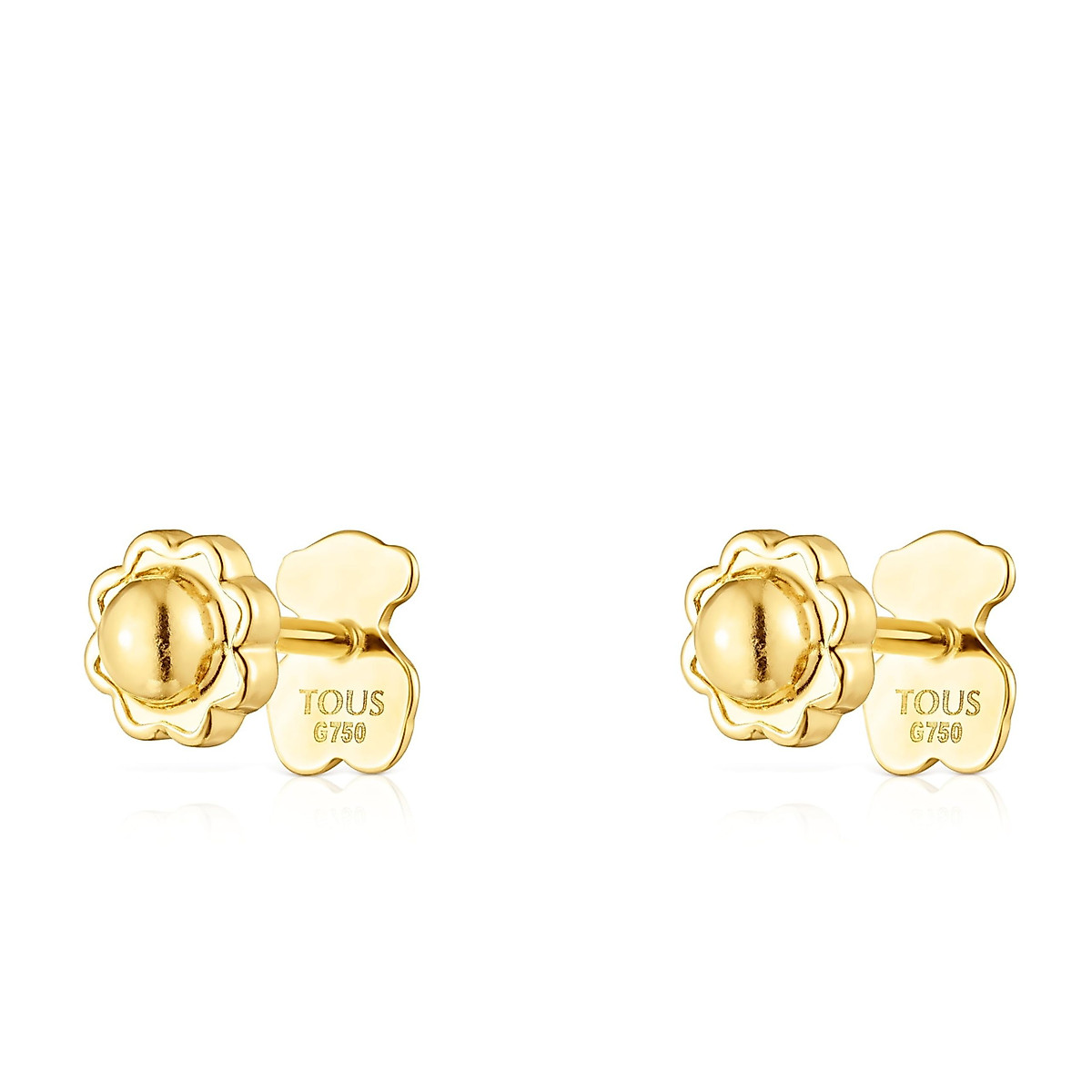 TOUS Earrings Gold Screw back