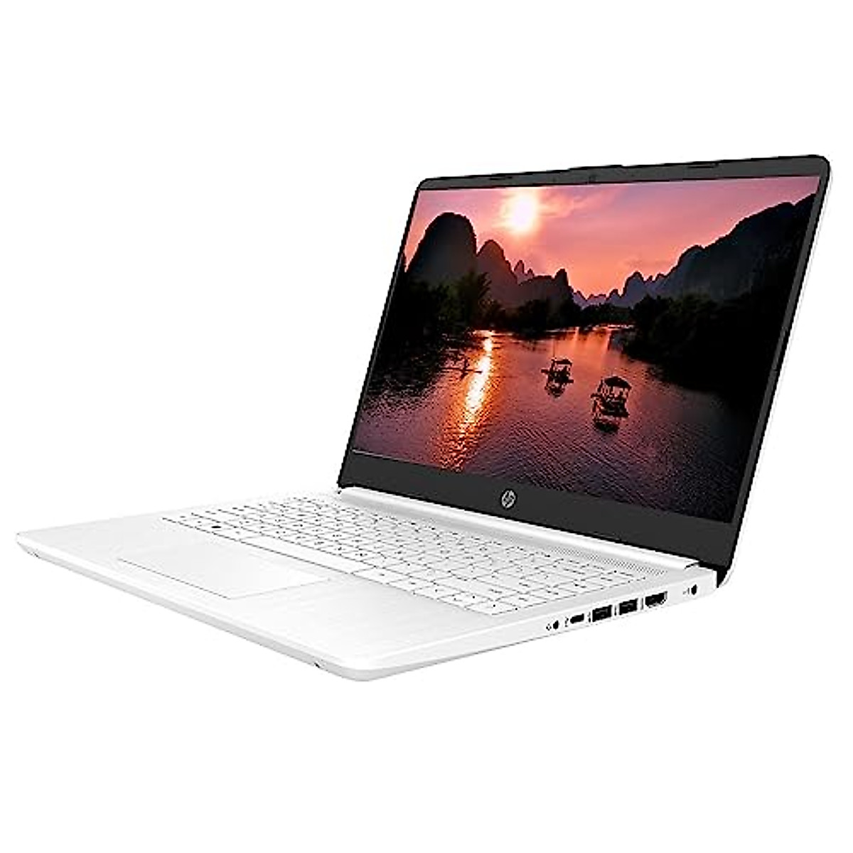 HP 2023 Newest Upgraded Laptops for Student & Business, 14'' HD Computer, Intel Celeron N4120 Quad-Core, 8GB RAM, 128GB(64GB SSD+64GB Card) Fast Charge, Windows 11, White (14-dq0052dx)