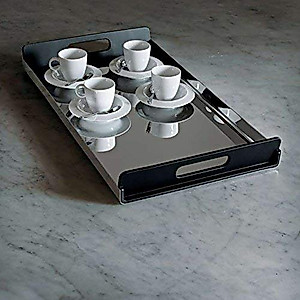 Alessi Vassily Tray With Handles, Black