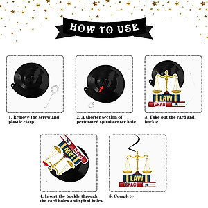 INNORU Congrats Lawyer Hanging Swirls Streamers, Foil Ceiling Lawyer Graduation Party Swirls Supplies, Law School Graduation Party Hanging Decorations Supplies 15 PCS