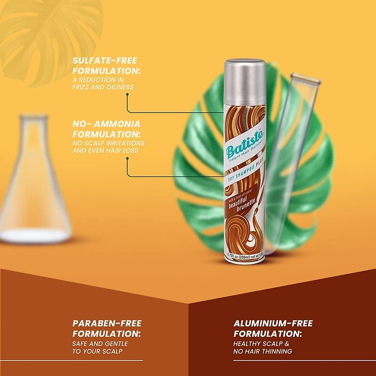 Batiste, Dry Shampoo, Beautiful Brunette, 6.73 fl. oz.