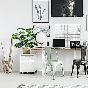 CLONG Artificial Palm Leaves Plants Faux Fake Monstera Turtle Leaf Tropical Large Palm Tree Leaves Plant Outdoor UV Resistant Plastic Plants (Green)