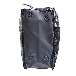 Vercord Purse Organizer Insert for Handbags Bag Organizers Inside Tote Pocketbook Women Nurse Nylon 13 Pockets Black Dot Medium