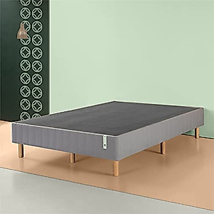 Zinus Good Design Award Winner Justina Metal Mattress Foundation / 16 Inch, Grey,King & 12 Inch Green Tea Memory Foam Mattress/CertiPUR-US Certified/Bed-in-a-Box/Pressure Relieving, King, White