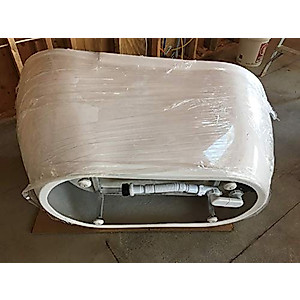 Bath Shower Drain Flat P-Trap 1 1/2" with flexible pipe E015 P Trap for Acrylic bathtubs by Aniplast