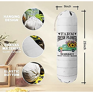 Grocery Bags Holder Organizer For Shopping Bags，Wall Mount Plastic Bags Storage Container Dispensers, Farmhouse Home Kitchen Gifts For Mom Housewarming Family Friends Women Grandma