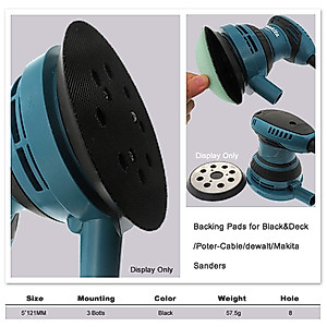 5 Inch Sander Replacement Pad with Metal Backing,Compatible with DeWalt OE# 151281-08,Fits DW421 DW423 DW4388 D26451 D26453 Porter Cable 343 382 Orbital Sander