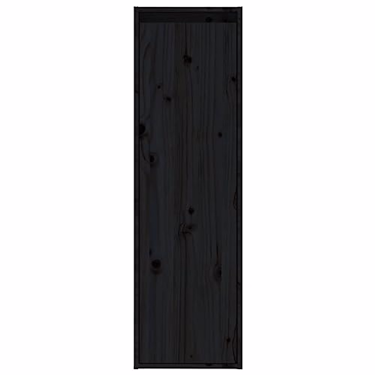 MSLAONXC Wall Cabinets 2 pcs Black,Bathroom Cabinet,Bedroom Cabinet,Hanging Cabinet,Wall Decor,for Laundry Room, Bathroom, Kitchen, Bedroom, Office,Living Room,11.8"x11.8"x39.4" Solid Pinewood