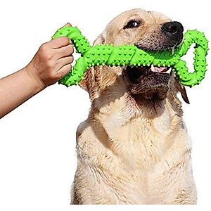 LECHONG Durable Dog Chew Toys 13 Inch Bone Shape Extra Large Dog Toys with Convex Design Strong Tug Toy for Aggressive Chewers Medium and Large Dogs Tooth Cleaning