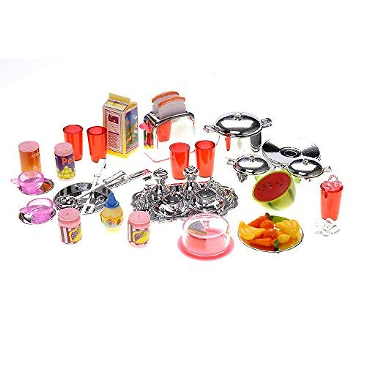 PowerTRC Kids Battery Operated Modern Kitchen Playset Great for Dolls and Toy Figures