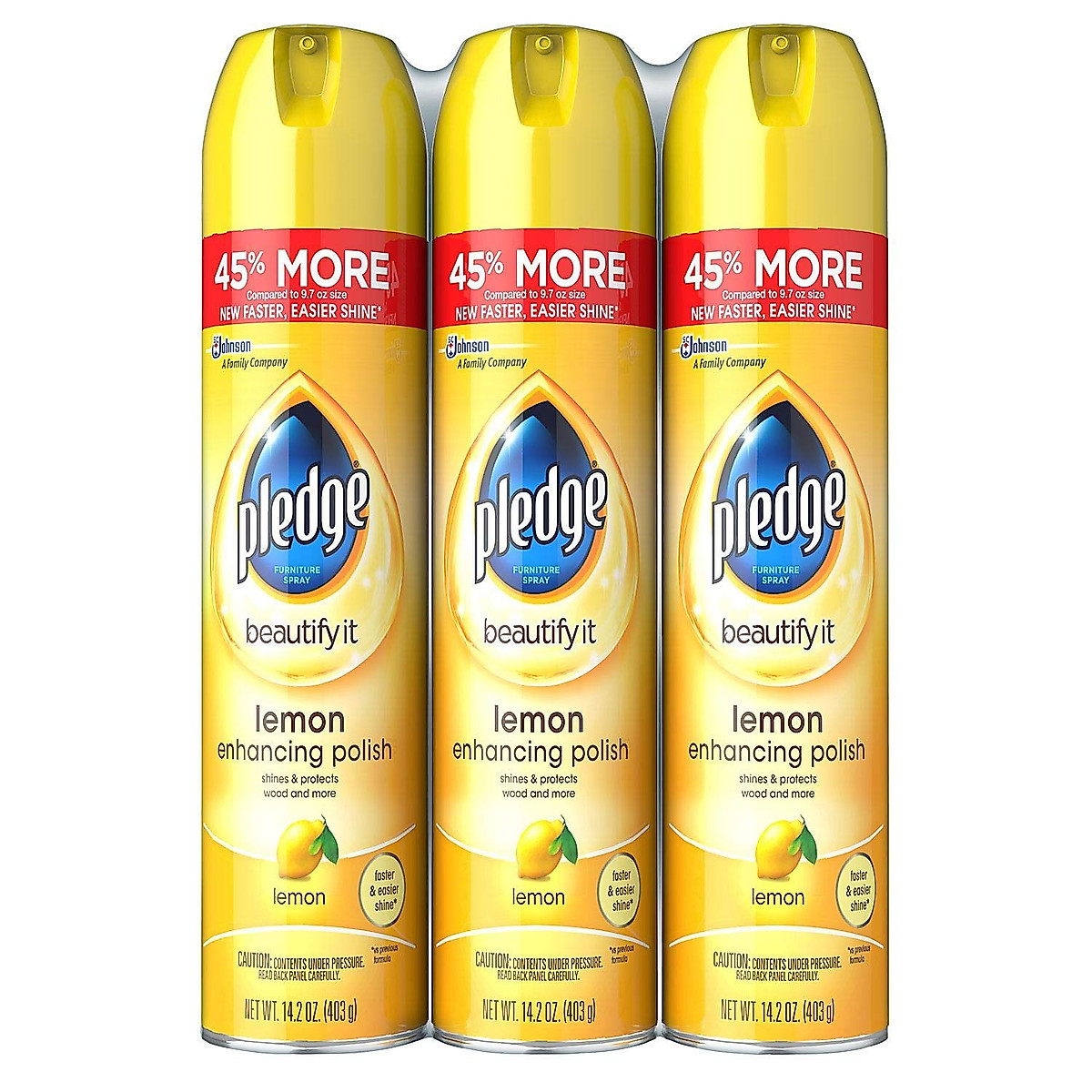 Pledge Furniture Spray, Lemon (14.2oz., 3pk.)