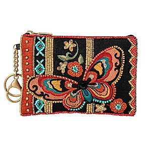 Mary Frances Womens Mary Frances Beaded Coin Purse-key Fobs (Journey) handbag, Multi, One Size US