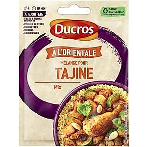 Ducros Melange Malin Tajine Marocain Sachet 18g(Ducros Marocan Tajine Spice Mix 18g)