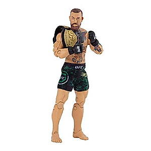 UFC Ultimate Series Limited Edition Conor McGregor, 6 Inch Collector Action Figure - Includes Alternate Head and Gloved Hands, Fight Shorts, Belt and Irish Flag Accessory