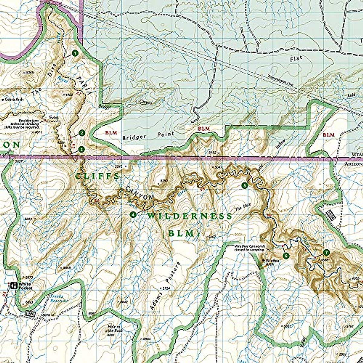 Paria Canyon, Kanab Map [Vermillion Cliffs National Monument, Grand Staircase-Escalante National Monument] (National Geographic Trails Illustrated Map, 859)