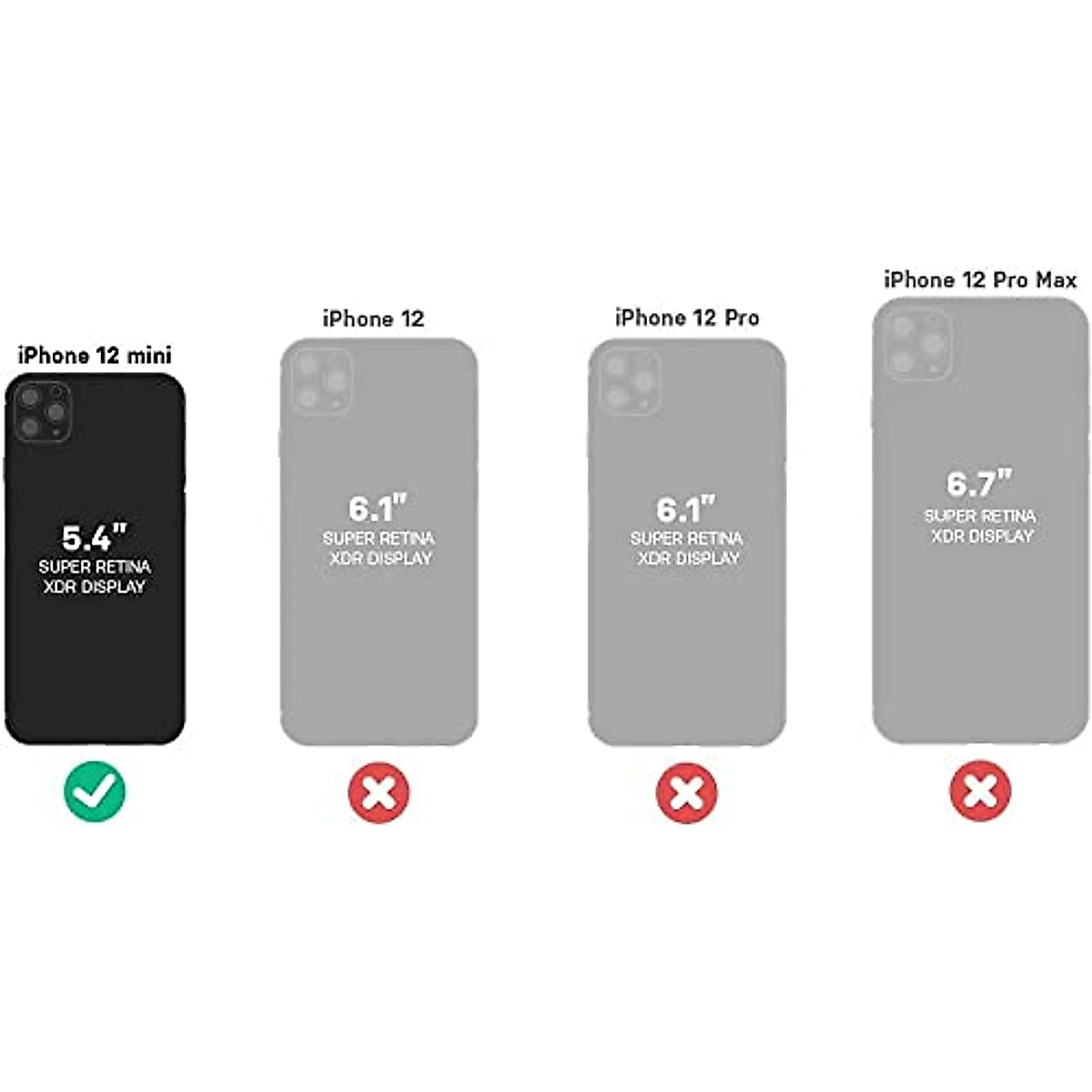 OtterBox Symmetry Series Clear Case for iPhone 12 Mini, Non-Retail Packaging - Clear