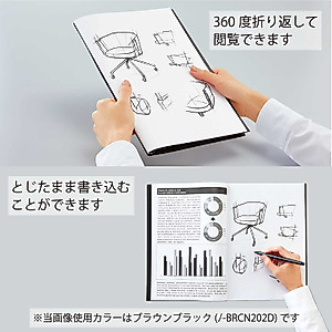 Kokuyo Bizrack Clipnote Punchless, Clip Folder, Holds up to 25 Sheets, A4-S, Olive Green, Japan Import (NO-BRCN202DG)
