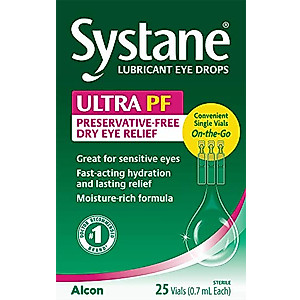 Systane Ultra Lubricant Eye Drops, 25 Count