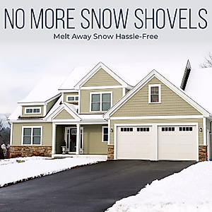 EconoHome Snow Melting Mat, Large Heated Ice Melter for Pavers, Concrete, Walkways, Driveways, Sidewalk & Outdoor Steps, Auto Thermal Heating Elements, Optional Over Current Protection & GFCI