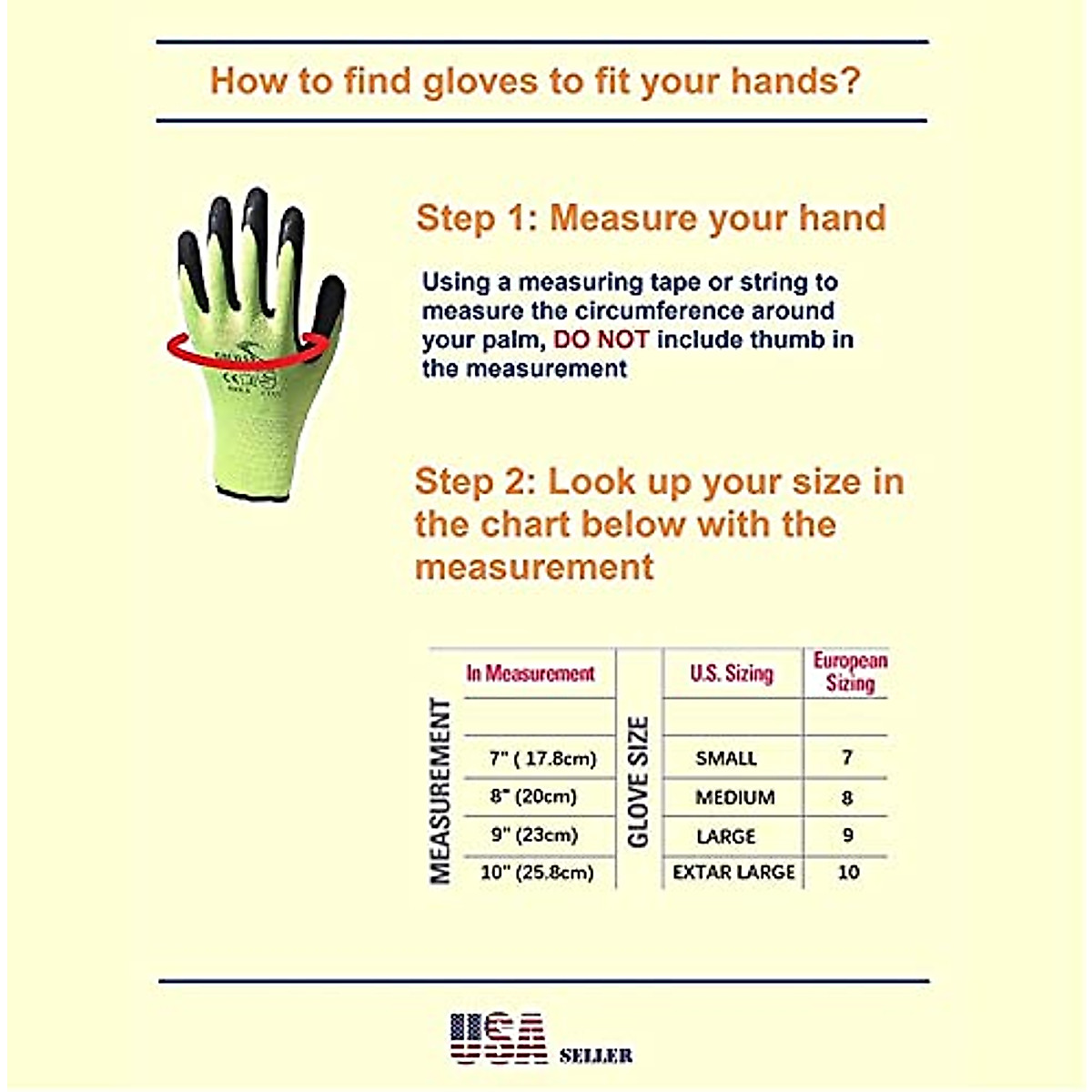 Work Gloves for Men and Women, Coated Safety Gloves for Work, 10-Pair Pack, Water-Based Latex Rubber Firm Grip Coating (Size Large Fits Most, Green)