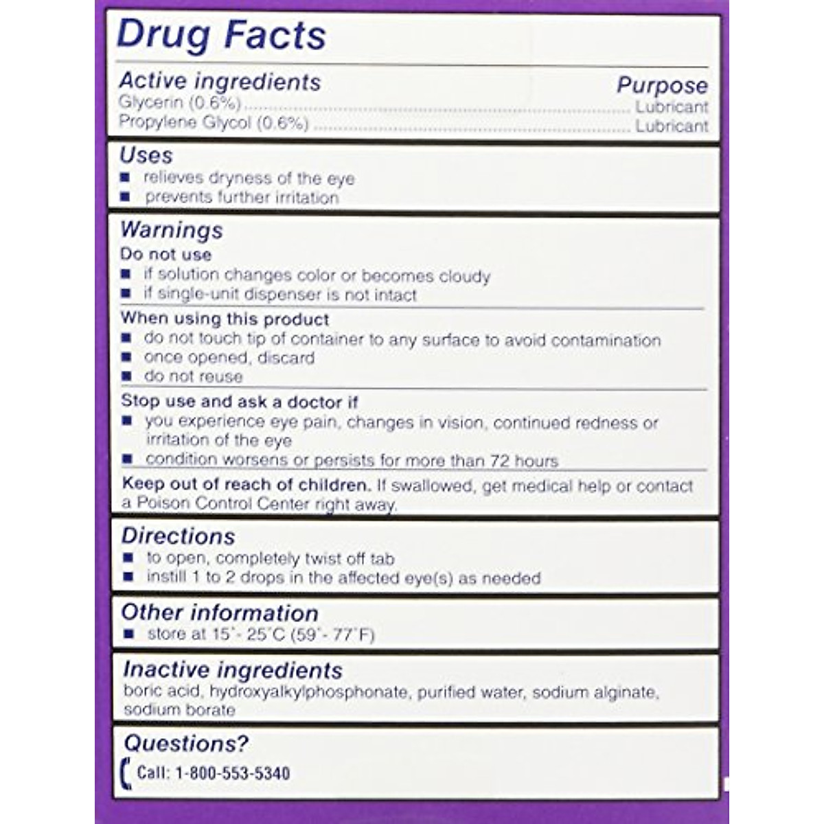 Soothe No Preservative Lubricant Eye Drops by Bausch e Lomb, 28 count