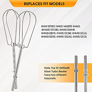 Aoheke Hand Mixer Beaters That Works with KitchenAid KHM5APWH7