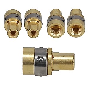 STARTECHWELD 169-716 Mig Gas Diffuser Mig Adapters for Miller M10, M15 and Hobart H9, H10 Guns (Pack of 5)