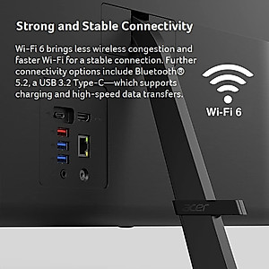 Acer 2022 Aspire 24-inch FHD All-in-One Desktop 6-Core 12th Intel Core i3-1215U 16GB DDR4 512GB SSD WiFi 6 Bluetooth RJ45 HDMI USB-C Windows 11 Pro Wireless Keyboard and Mouse w/RATZK 32GB USB