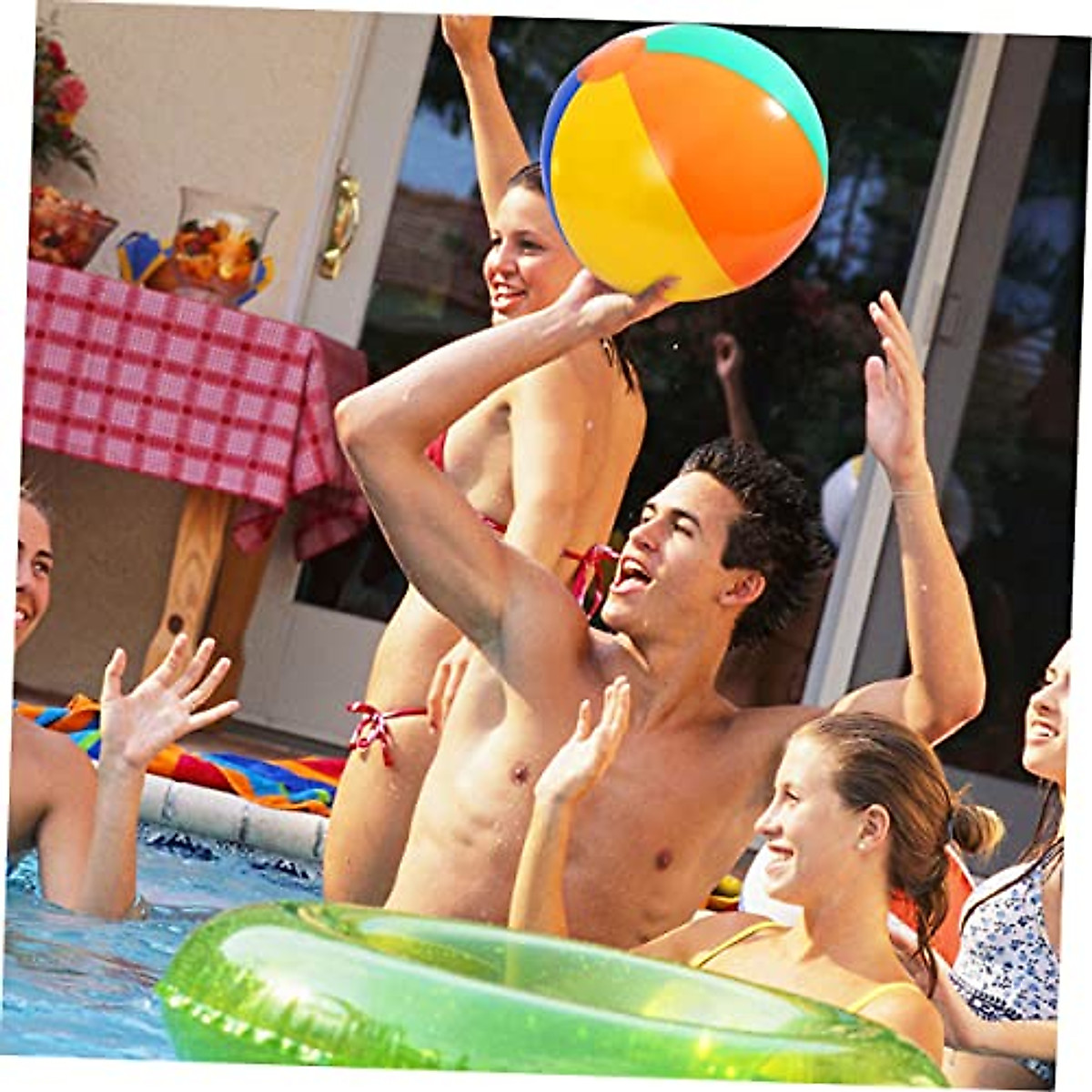 Alasum 6 Pcs Beach Toys Beach Toys for Toddlers Mini Inflatable Pool Inflatable Beach Balls Beach Balls for Party Balls for Swimming Pool Water Toy Ball with The Ball Pool Ball 38c