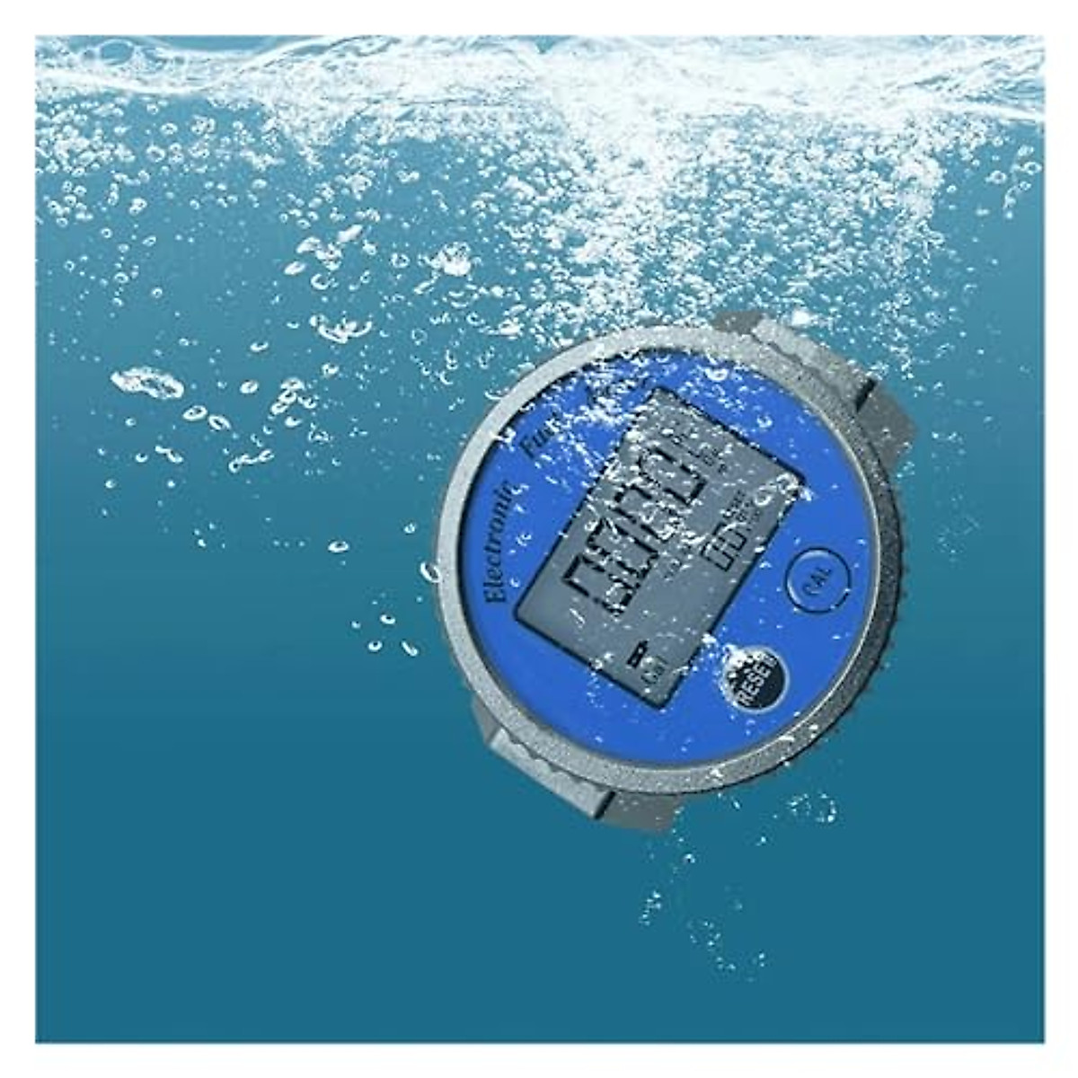 Flow Meter Aluminum Alloy High Precision Electronic Digital LCD Fuel Gauge Methanol Oil Flow Meter DN20MM Blue Circular Flowmeter High Stability and Convenient Operation