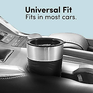 Elite Gourmet EHC111A Personal Single-Serve Compact Coffee Maker Brewer Includes 14Oz. Stainless Steel Interior Thermal Travel Mug, Compatible with Coffee Grounds, Reusable Filter, Black