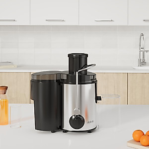 Juicer Upgraded 400W Juicer Machines, 2 Speeds Stainless Steel Juice Maker, Juicer Extractor Press Centrifugal for Whole Fruit and Vegetables with Anti-drip Function, Detachable Easy To Clean