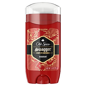Old Spice Aluminum Free Deodorant for Men Swagger Lime & Cedarwood Scent Red Collection 3 Oz (Pack of 3)