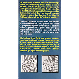 Living World Plastic Clear Bird Bath, Outside