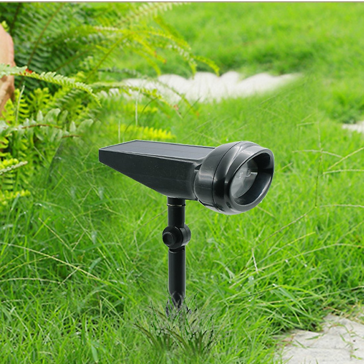 Penfly LED Solar Power Decorative In-ground Landscape Light Wall Night Lamp Outdoor Home Garden Yard Pathway Lawn Grassland White Color Auto ON/Off
