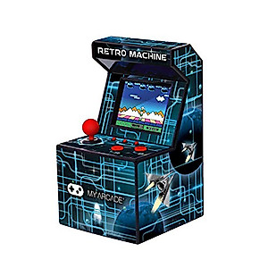 My Arcade Retro Machine Playable Mini Arcade: 200 Retro Style Games Built In, 5.75 Inch Tall, Powered by AA Batteries, 2.5 Inch Color Display, Speaker, Volume Control