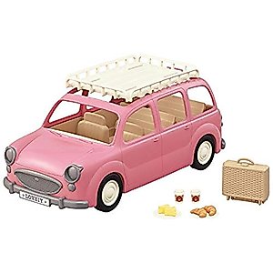 Calico Critters Family Picnic Van for Dolls - Toy Vehicle Seats up to 10 Collectible Figures!