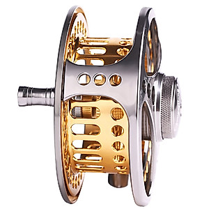 Fly Fishing Reel Large Arbor 2+1 BB with CNC-machined Aluminum Alloy Body and Spool in Fly Reel Sizes 5/6