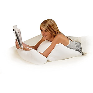 Contour Flip Pillow - 10-in-1 Rest Positions Wedge Pillow for Gentle, Plush Elevation for Back, Knees, Legs or Stomach Support Comfort & Relief - Standard Size (20 inch Width - Pillow ONLY)