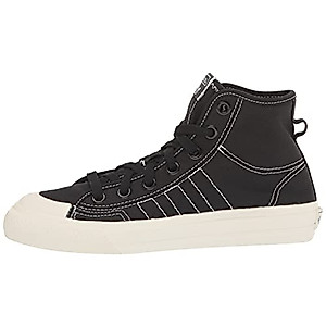 adidas Originals Men's Nizza Hi RF Sneaker, Black/White/Off White, 6.5