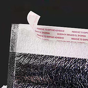 YARNOW 20Pcs Thermal Box Liners Metalized Reusable Insulation Bags Lunch Food Shopping Bag for Shipping Cold Hot Cooler Grocery Delivery, 23X20CM