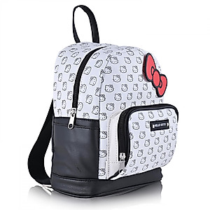 Hello Kitty Face Print 10" Mini Backpack with Bow