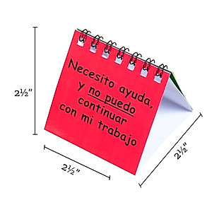 Really Good Stuff Spanish I Need Help! Mini Flip Chart Set (¡Necesito ayuda! Mini Rotafolios)