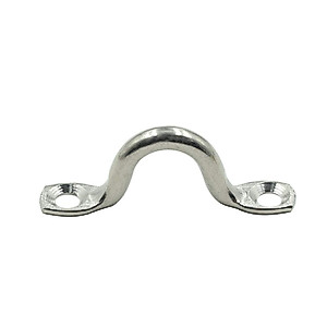 Hxchen 20Pcs M4 316 Stainless Steel Bimini Boat Top PAD Eye, Eye Straps, Tie Down, Kayak Deck Loops, Tie Down Anchor Point, footman's Loop for Kayak Canoe Rigging