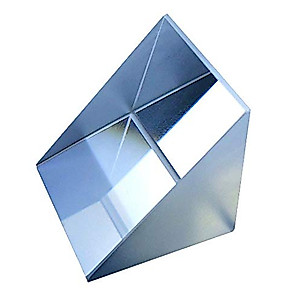 25 mm Glass Right Angle Triangle Prism, Coated Reflecting Prism, Right Angle Prism Mirror, Component for Precision Optical Instruments