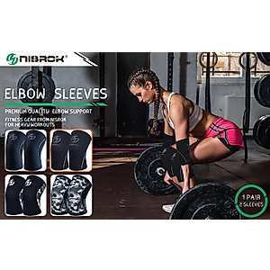 Knee Sleeves (1 Pair), 7mm Neoprene Compression Knee Braces, Great Support for Cross Training, Weightlifting, Powerlifting, Squats, Basketball and More Large