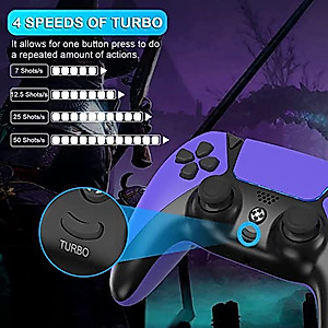 Wireless Controller for PS4, BELOPERA Ymir Controller Game Remote for Playstation 4 Controller with Turbo, Steam Gamepad Work with Back Mappable Button, Scuf Controllers for PS4/Pro/Silm/PC/IOS